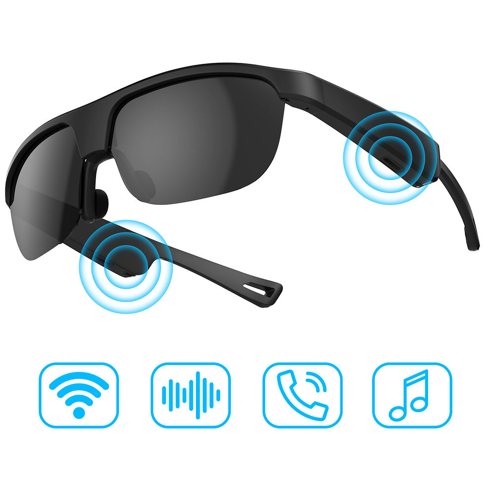 Polarized Bluetooth Smart Sunglasses with Built-in Mic, Open-Ear Audio - G02 | Sungale