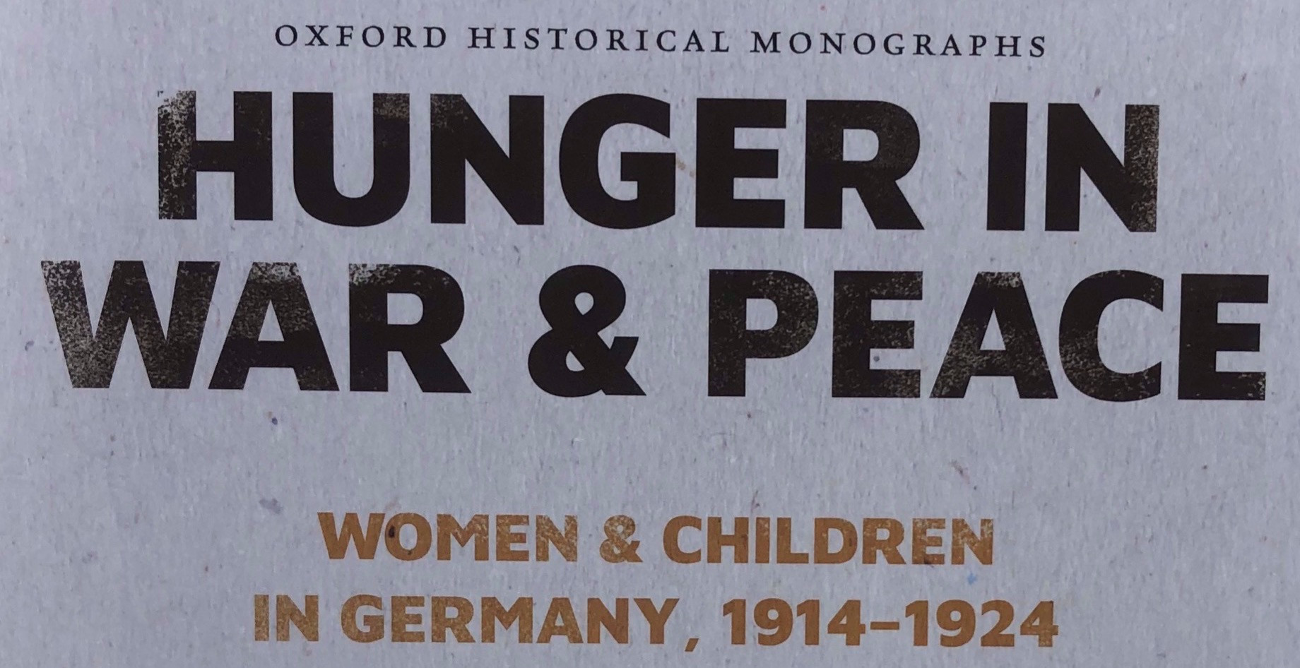 World War I | Hunger in War & Peace