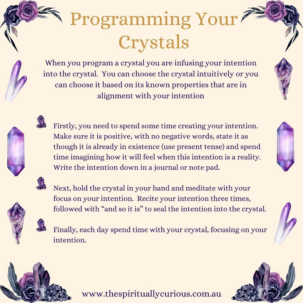 Attuning and Programming Your Crystals for Healing