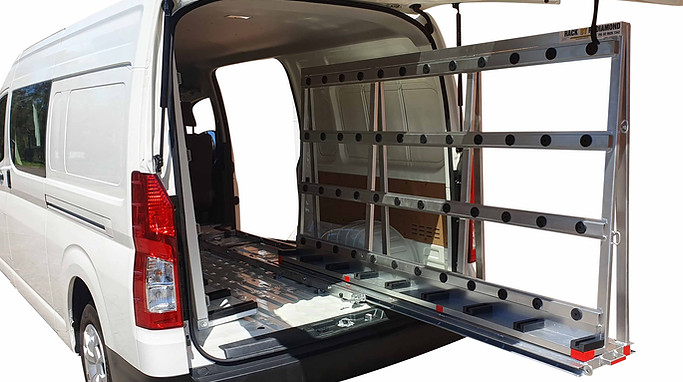 Internal Glass Van Rack | PIDIAMOND | AUSTRALIA