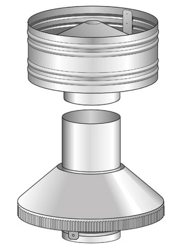 Wood Fire Flue Stainless Steel Cowl & Cone Set ADDCC150 | Feilding ...