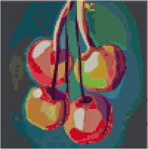 Cherries On A Branch cross stitch pattern | Capricorn Run Farm