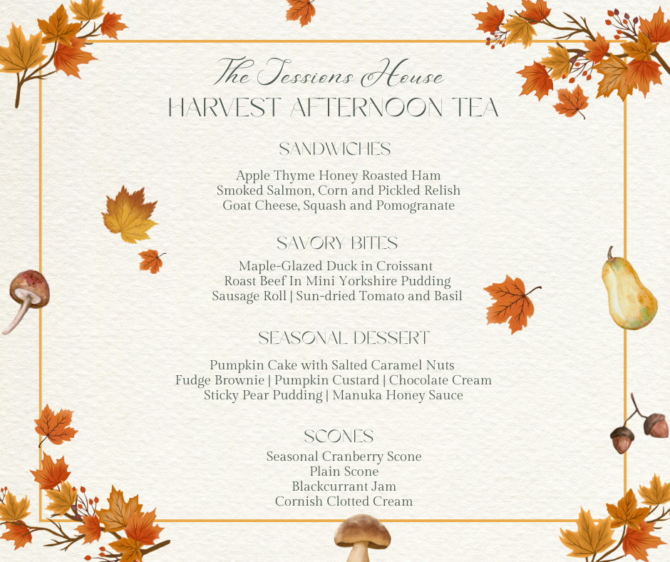 Harvest Afternoon Tea | The Sessions House