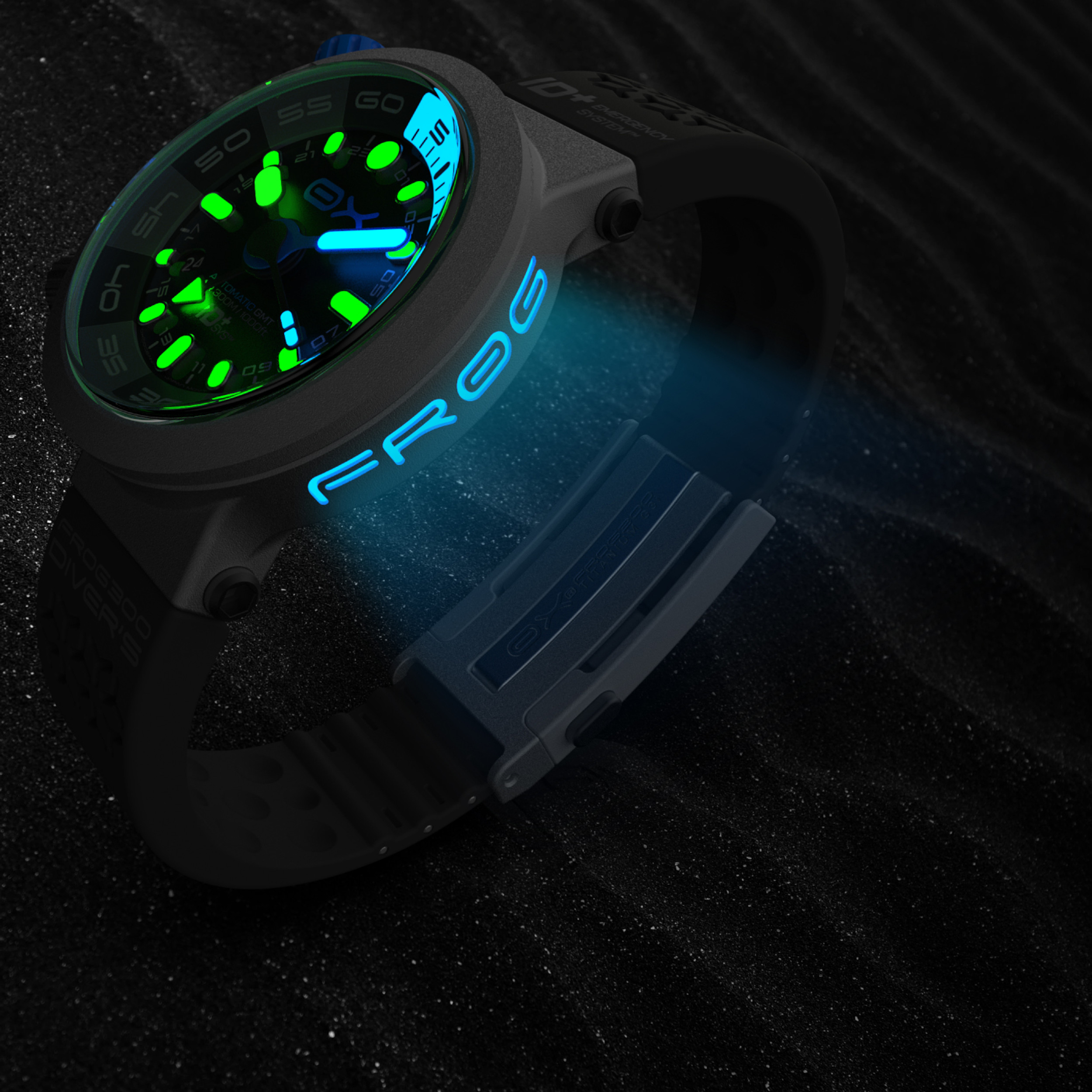 FROG300 GMT TECHNICAL FEATURES | OX Tool Watches