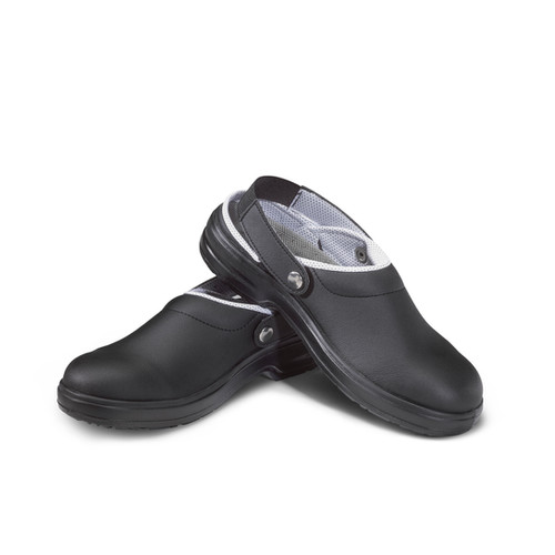 Nordways Silvo Steel Toe Cap Safety Clog Black | Chefs Wardrobe
