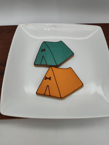 Large Tent Cookies -12/ CASE | HoundstoothPetBakery