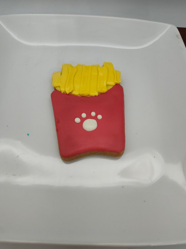 Large Fries (red box) Cookies - 12/ CASE | HoundstoothPetBakery