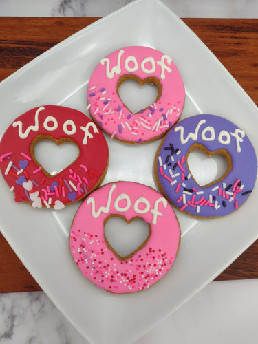 Woof Heart Donuts - 12/CASE | HoundstoothPetBakery