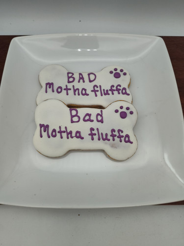 Large Bad Motha fluffa Bones - 12/CASE | HoundstoothPetBakery