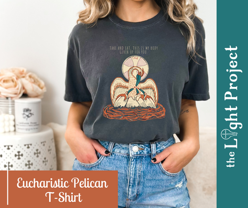 Eucharistic Pelican T-Shirt | The Light Project