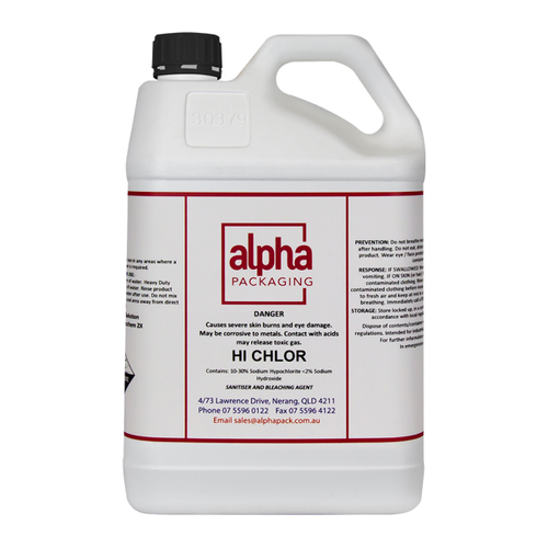 Alpha Packaging GC HI CHLOR – Powerful Chlorine