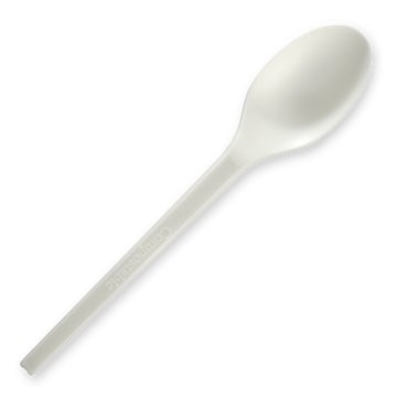 BioPak 6.5" PLA SPOON | Alpha Packaging GC