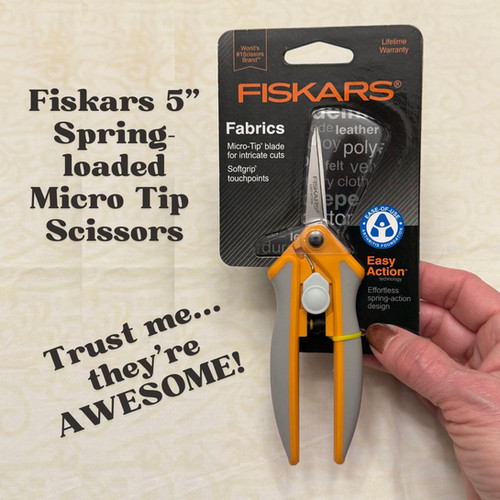 Fiskars 5" Spring Loaded Scissors | Patterns on Prarie