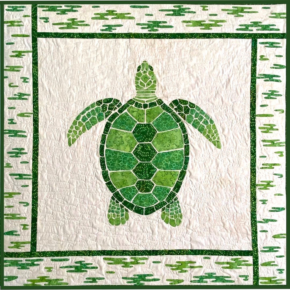 PDF Tranquil Sea Turtle Quilt Pattern | Patterns on Prarie