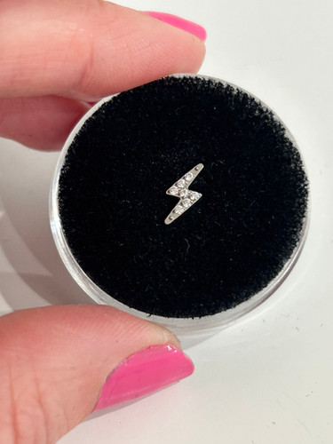 Titanium Internal Thread Lightning Bolt | On Point Piercing