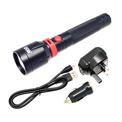 M10 ALUMINIUM RECHARGEABLE 5W LED FLASHLIGHT (LE-285) | Hardware Online