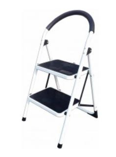 2 STEP FOLDABLE STEP STEEL LADDER W/GRIP | Hardware Online