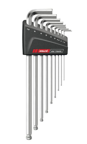 Hexagon Key L-wrench Set of 9,Ball End (HOLEX 627225) | Hardware Online