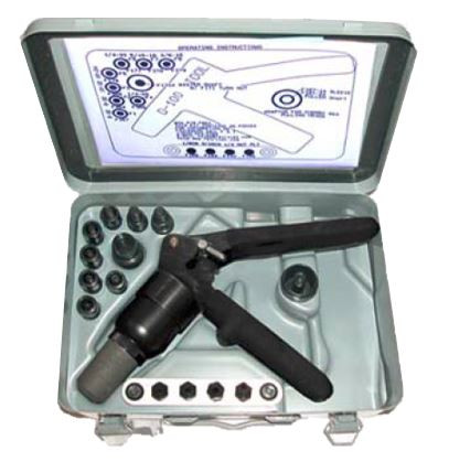 Hand Hydraulic Blind Rivet Tool Kit D-100-MIL-1 (FSI) | Hardware Online