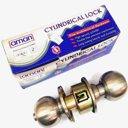 CYLINDRICAL LOCK-ENTRANCE (AMAN #3871SS) | Hardware Online