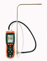 EXTECH HD350: PITOT TUBE ANEMOMETER + DIFFERENTIAL MANOMETER (EXTECH ...