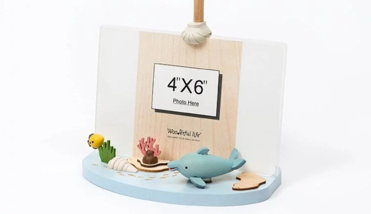 Wooden Dolphin Photo Frame - Wrapboxx - Wooderful Life