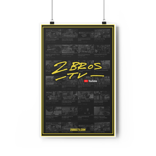 2 Bros Tv YouTube Gallery Premium Poster | 2 Bros TV