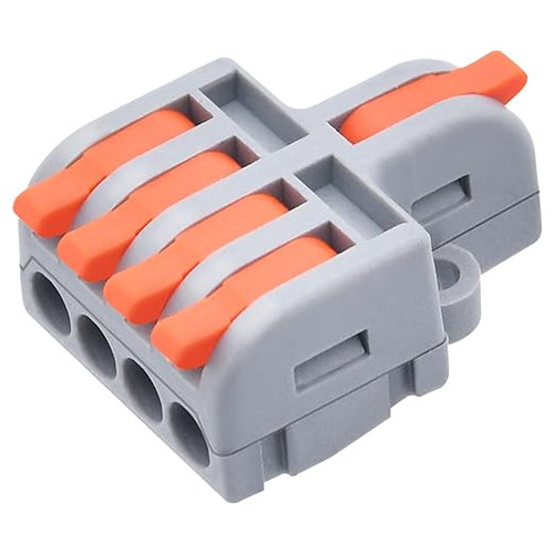 Lever Wire Connectors, 1 in 4 Mini Quick Terminal Block Compact Splice ...
