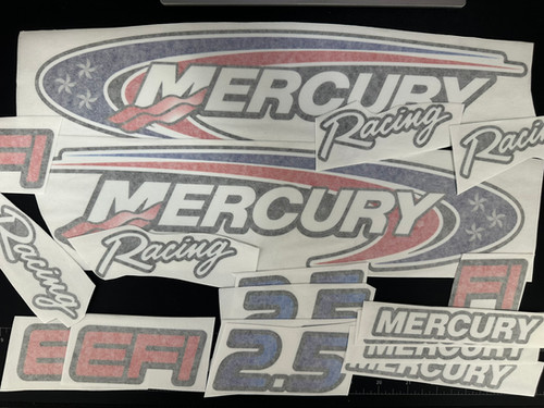 18 Mercury Race Cowl Decals Kit | Buckshot Racing #77