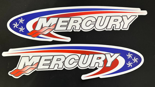 2 Mercury Racing Cowl Decals | Buckshot Racing #77