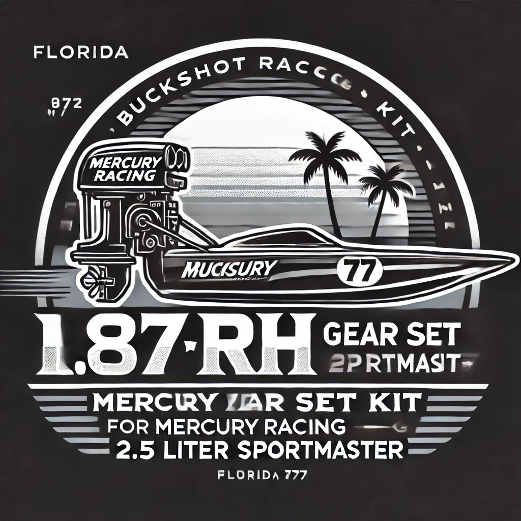 1.87 RH Gear Set Kit, Mercury 2.5 Sportmaster | Buckshot Racing #77