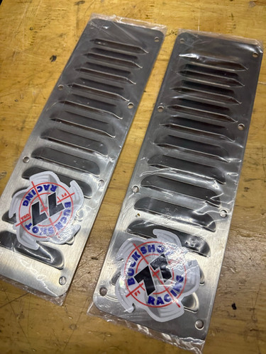2 Race Cowl Louvers, Stainless | Buckshot Racing #77