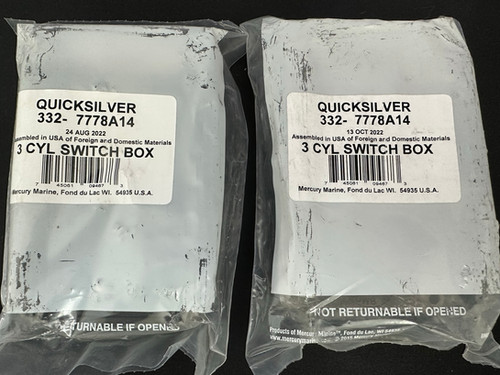 2 Race Switch Boxes, Mercury OEM 332-7778 A14 | Buckshot Racing #77