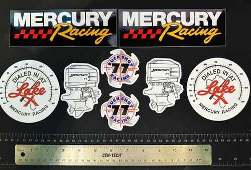8 Mercury Racing F1 Lake X Decal Kit | Buckshot Racing #77