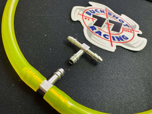 1/8" Aluminum Hose Barb Tee-Fitting, Mercury 591692 | Buckshot Racing #77