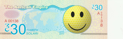 Aerican Empire 30 Solari | Curious Banknotes