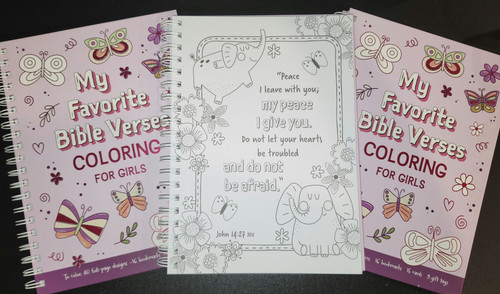 Bible verse coloring book for girls | Graciously Yours