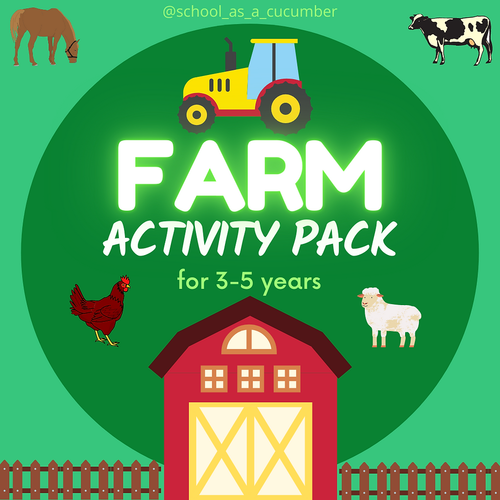 Farm activity pack | School as a Cucumber