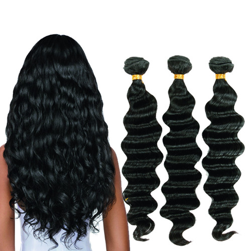 12A Deep Wave 3 Bundles with 13x4 Transparent Lace Frontal Brazilian ...