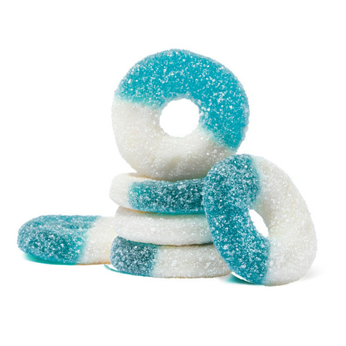 sour blue raspberry rings | Airi Treats