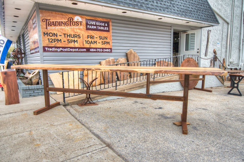Rainbow Poplar Table with Clear Finish | Trading Post