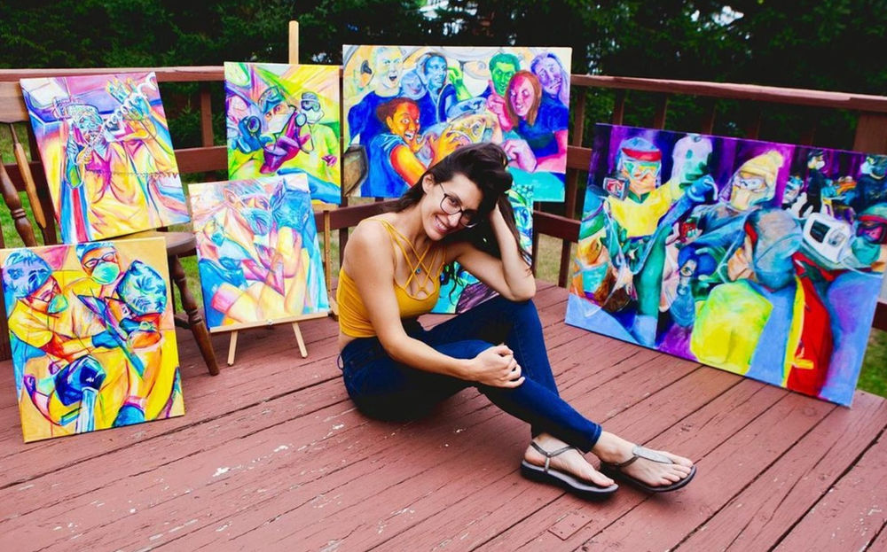 Artist Photo shoot by NYC professional photographer, Yvonne Yuen