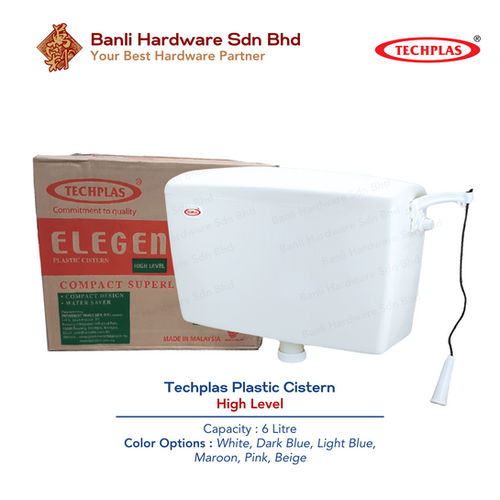 Techplas Plastic Cistern (High Lever) | Banli Hardware