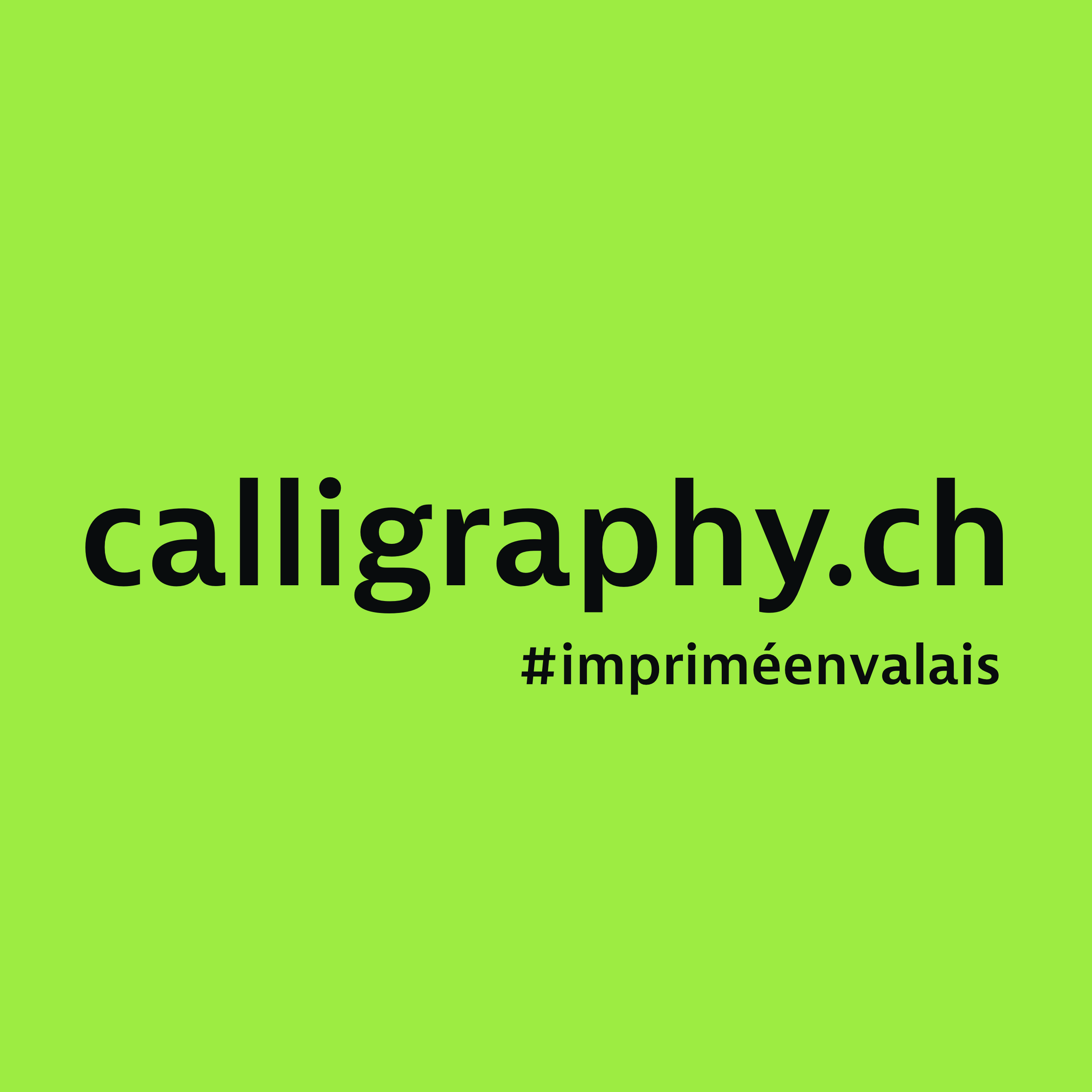 Imprimerie | Calligraphy.ch | Sierre
