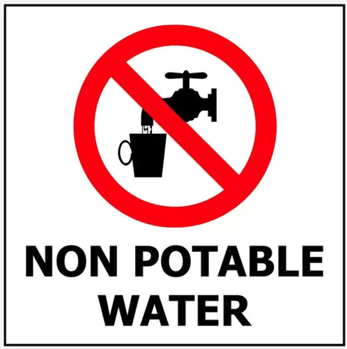 Non-Potable Water sign | Waterless
