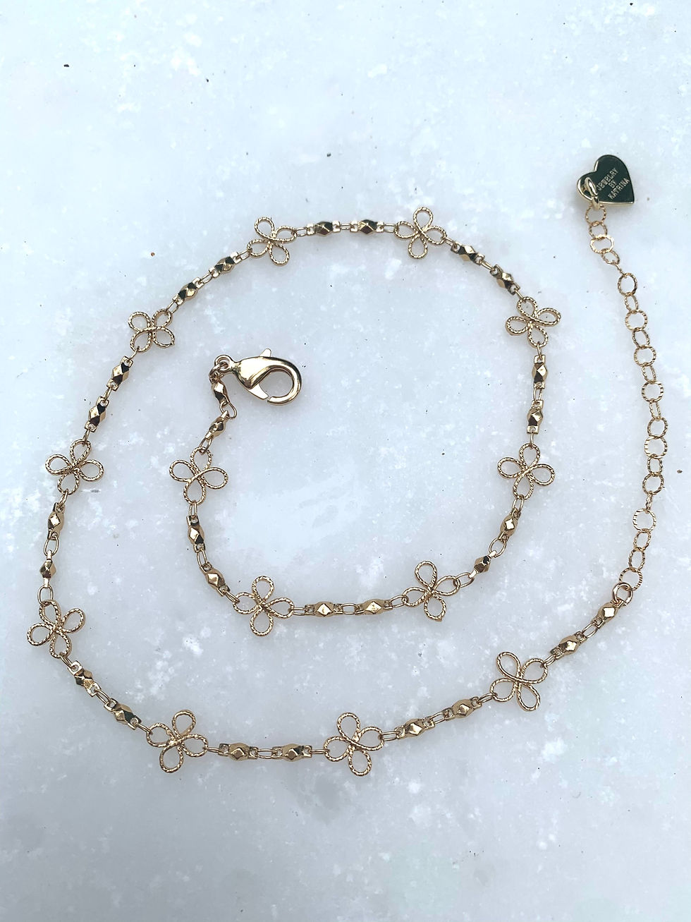 Gold Flower Chain | Jewelry by Katrina