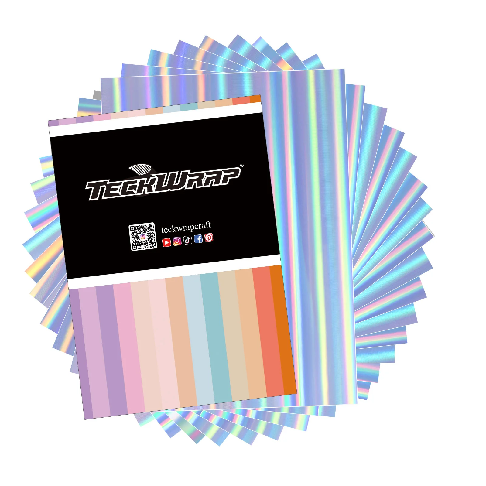 Holographic Pattern Printable Sticker Paper | ES Vinyl & Craft Ltd