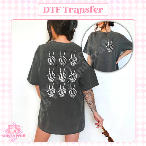Skellie Hand - DTF Transfer | ES Vinyl & Craft Ltd