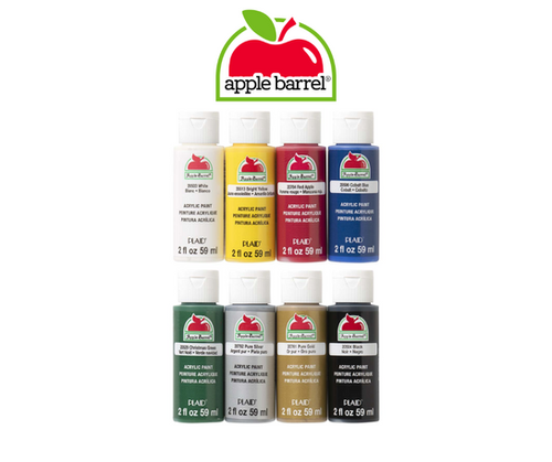 8 Colour Assortment Apple Barrel Acrylic Paint 2oz (Made in the USA ...