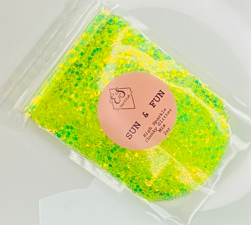 Sun and Fun - High Sparkle Chunky Glitter Mix | ES Vinyl & Craft Ltd